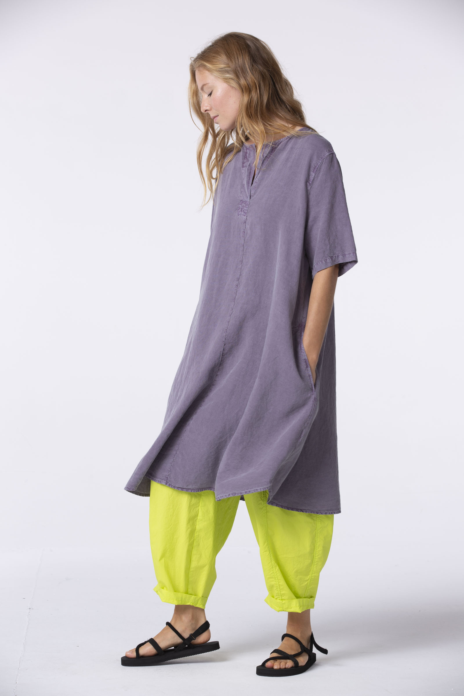 ISCHIKO - Dress Glaaze / Lyocell-Linen Blend