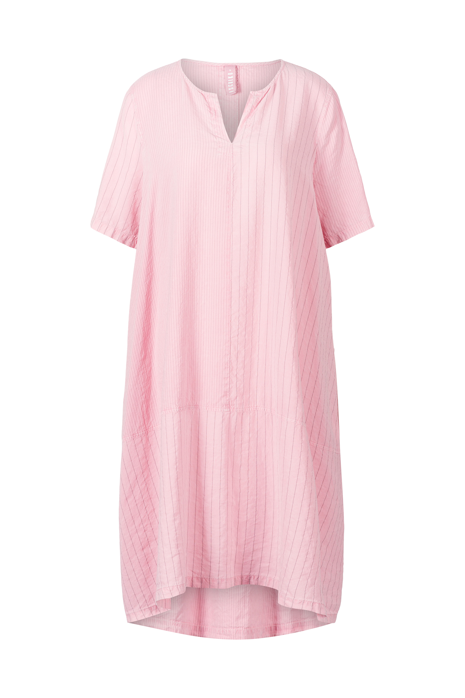 OSKA - Dress 405 / Lyocell-Linen Blend with Pinstripe