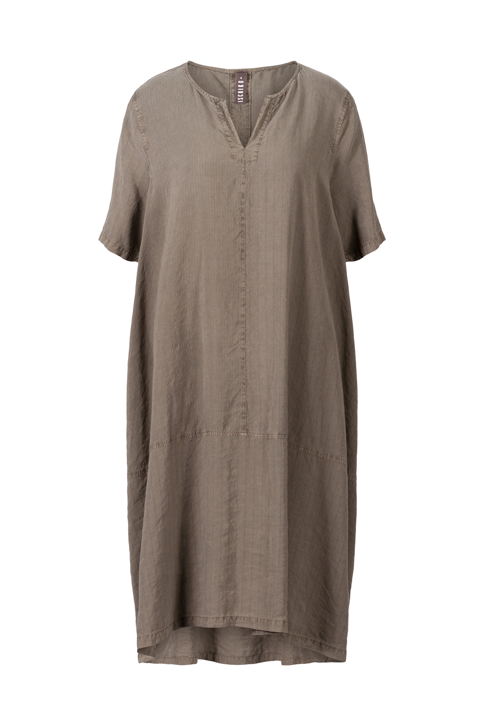 OSKA - Dress 405 / Lyocell-Linen Blend with Pinstripe