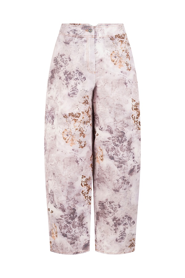 OSKA UK - Trousers 507 wash / Botanical print on cotton twill
