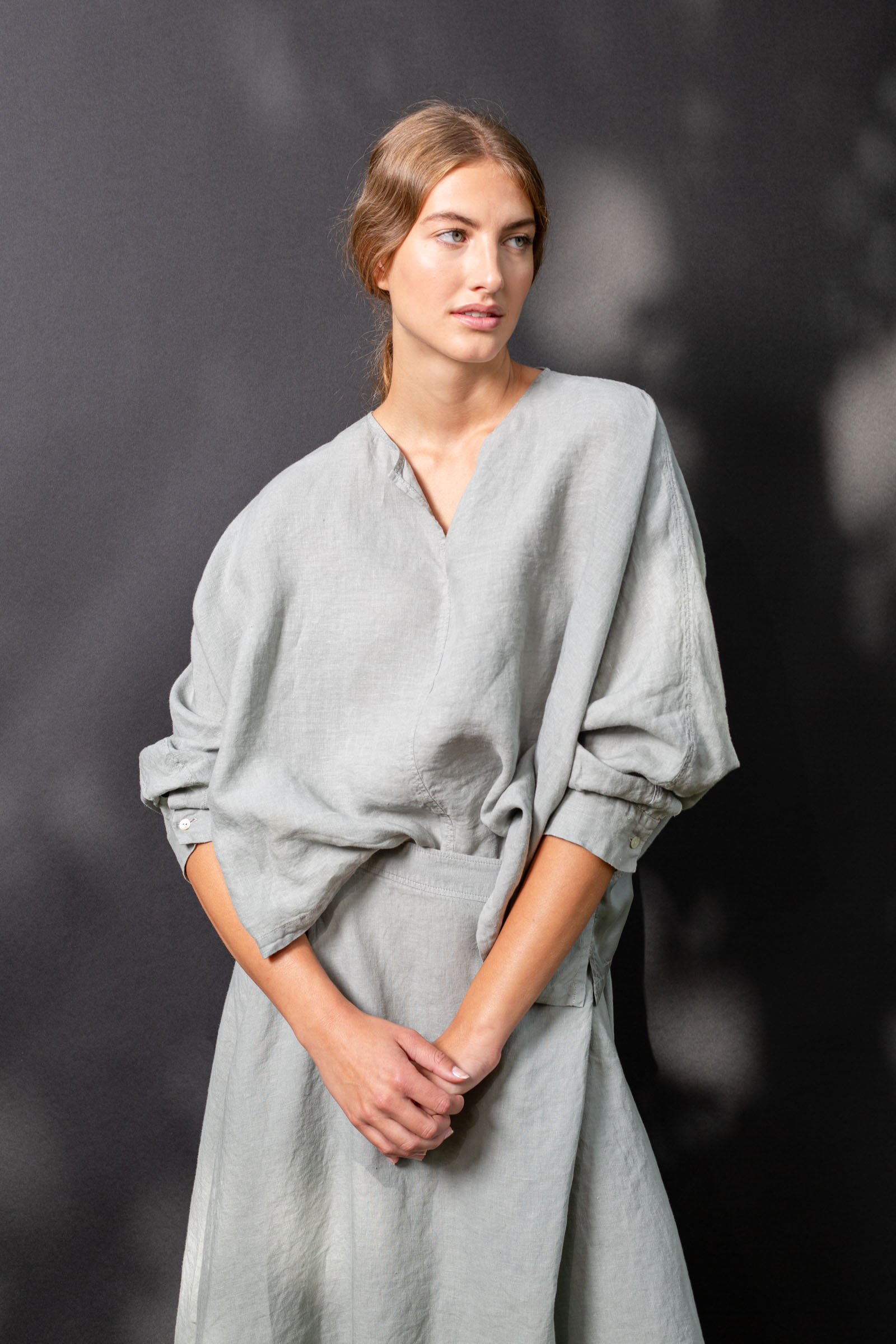 OSKA - Blouse 433 / Linen with Cupro-Modal