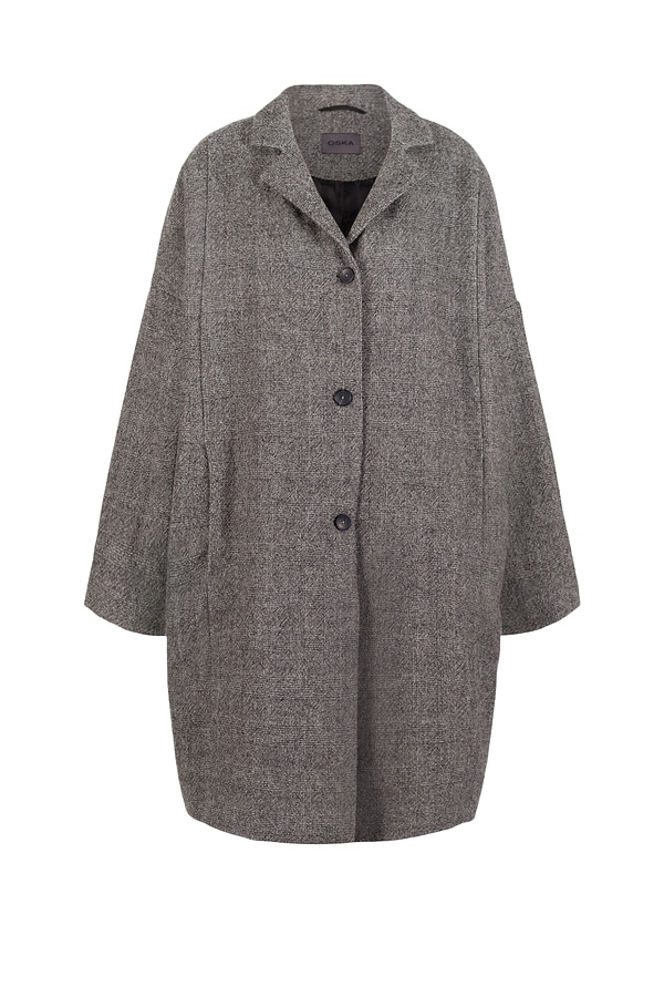 OSKA UK - Coat 506 / Glencheck in pure new wool