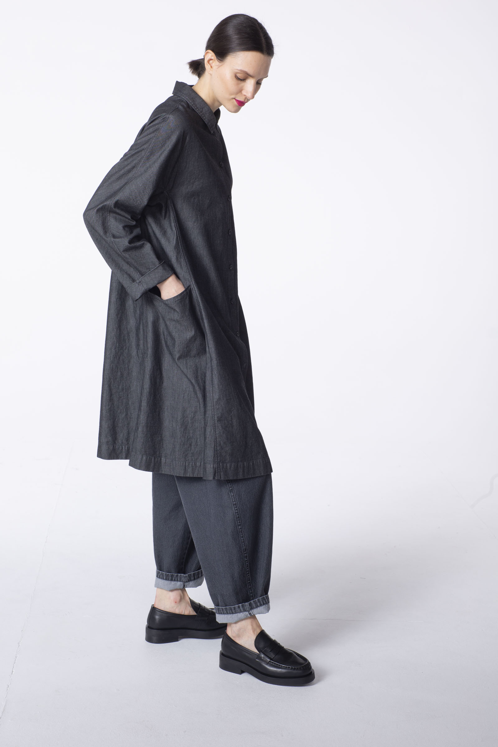 OSKA USA - Dress 316 wash / Cotton Denim