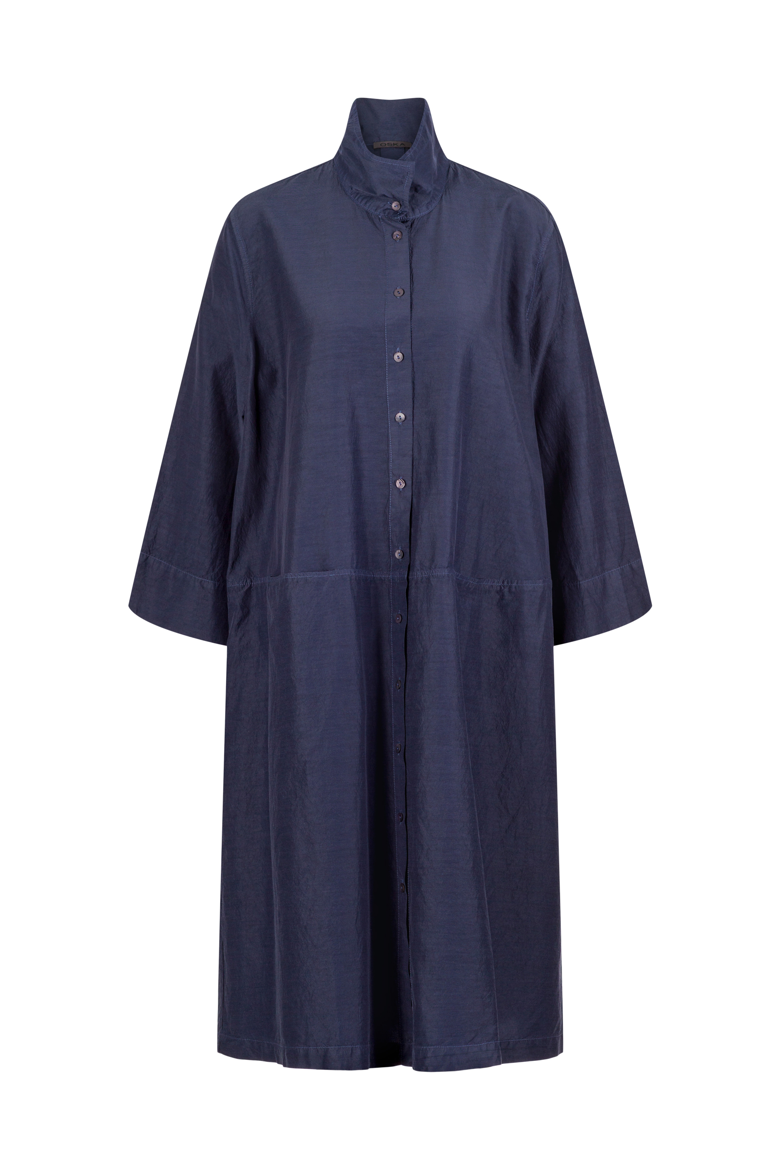 OSKA USA - Dress 437 / Cotton-Cupro Rips