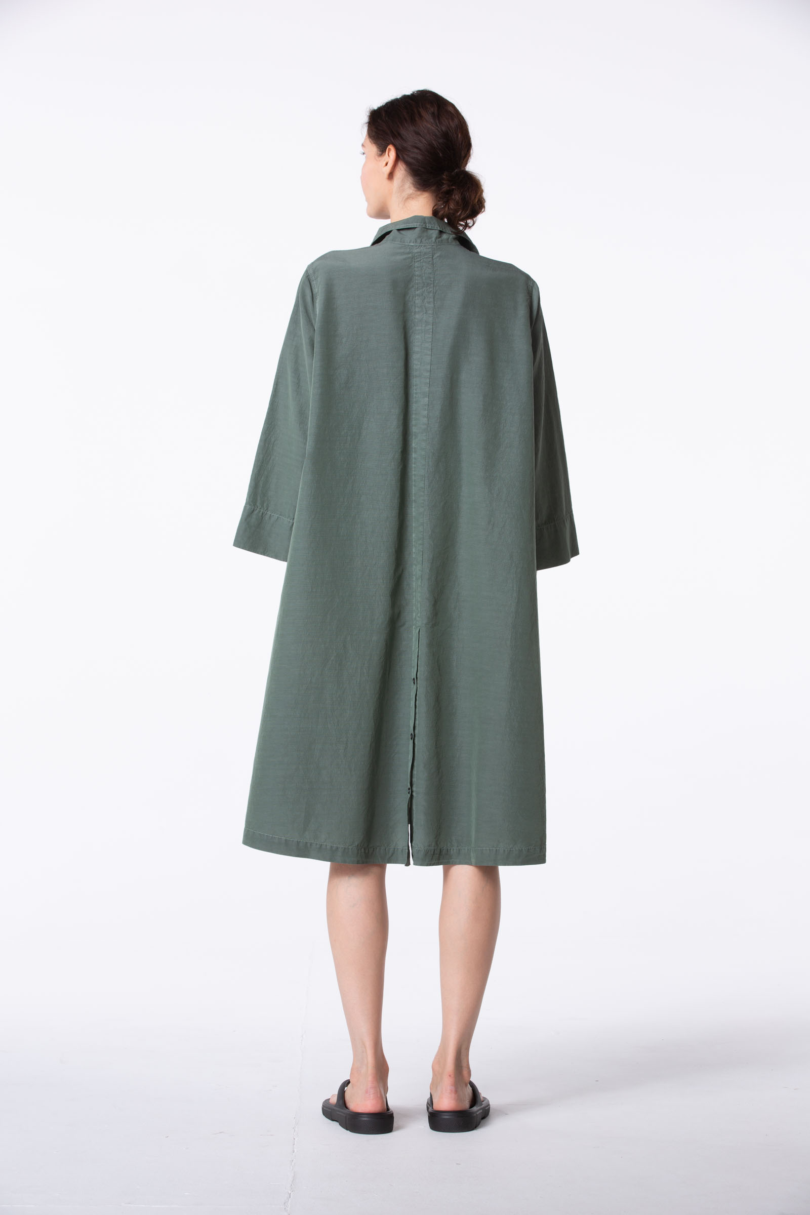 OSKA USA - Dress 437 / Cotton-Cupro Rips