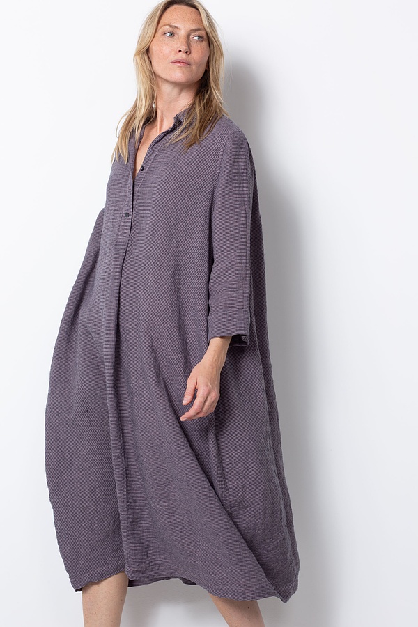 OSKA USA - Dress 531 / Small Gingham Check on Pure Linen