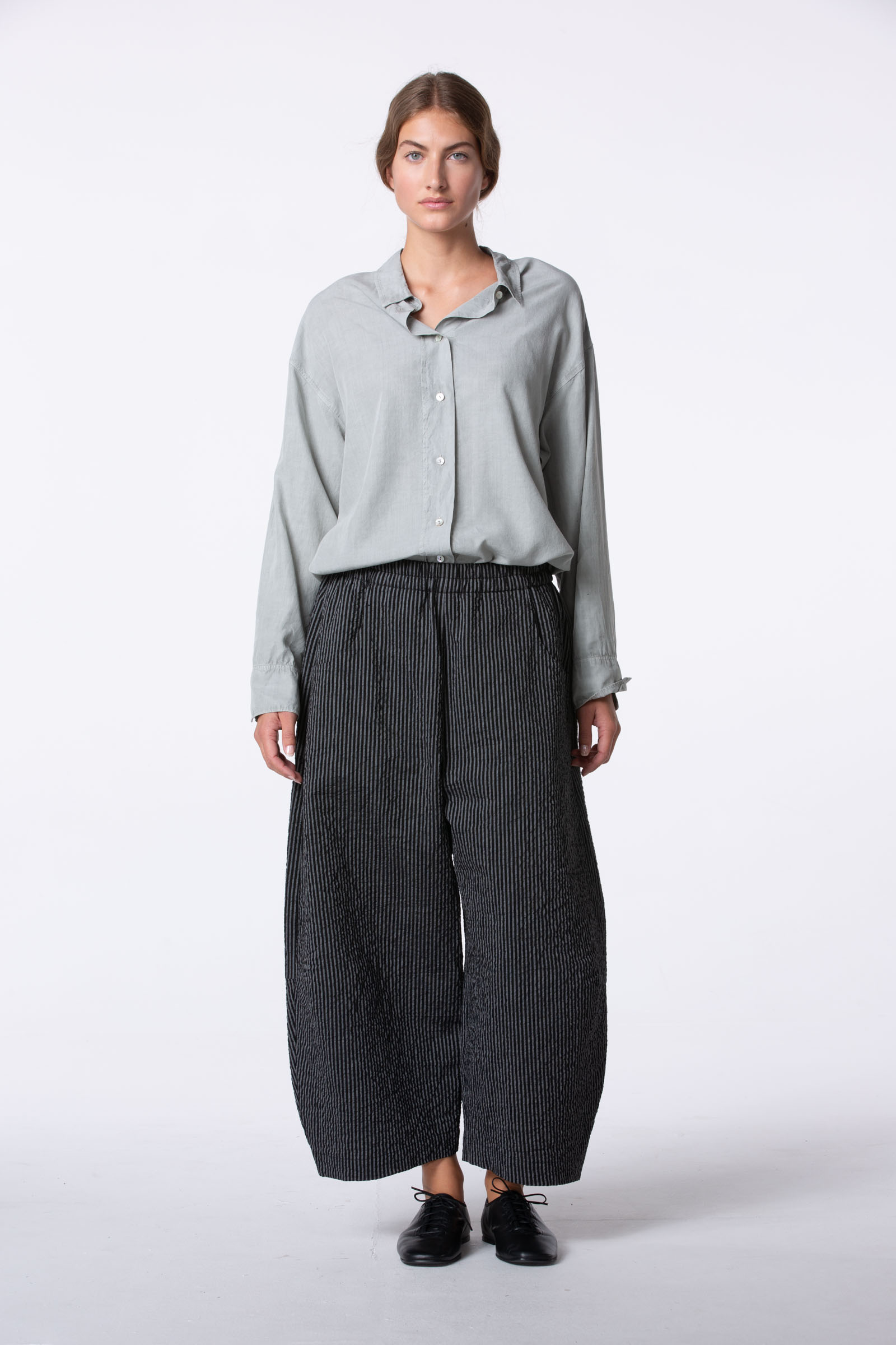 OSKA UK - Trousers 423 / Chambray Stripes