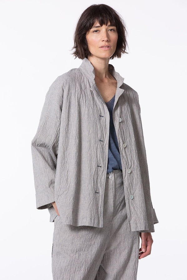 OSKA UK - Jacket 513 wash / Seersucker Fine Stripes