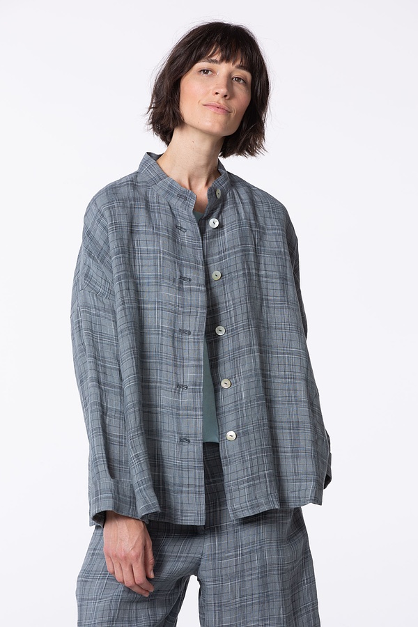 OSKA - Jacket 519 / Space Dye' Linen Check