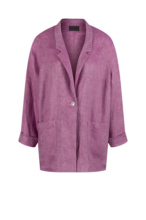 OSKA France - Jacket 510 / Pure Linen Two-tone Herringbone