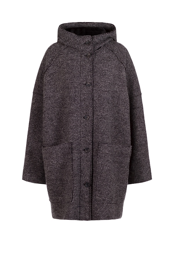 OSKA USA - Coat 507 / Pepper and Salt Boiled Wool