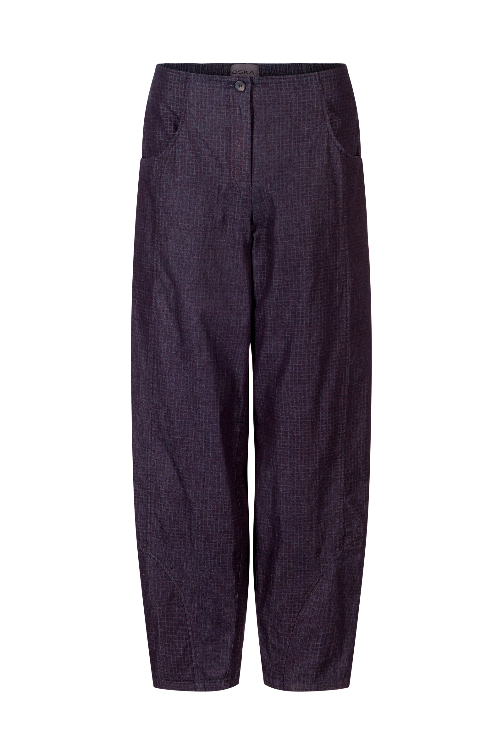 OSKA UK - Trousers 438 wash / Printed Cotton Denim