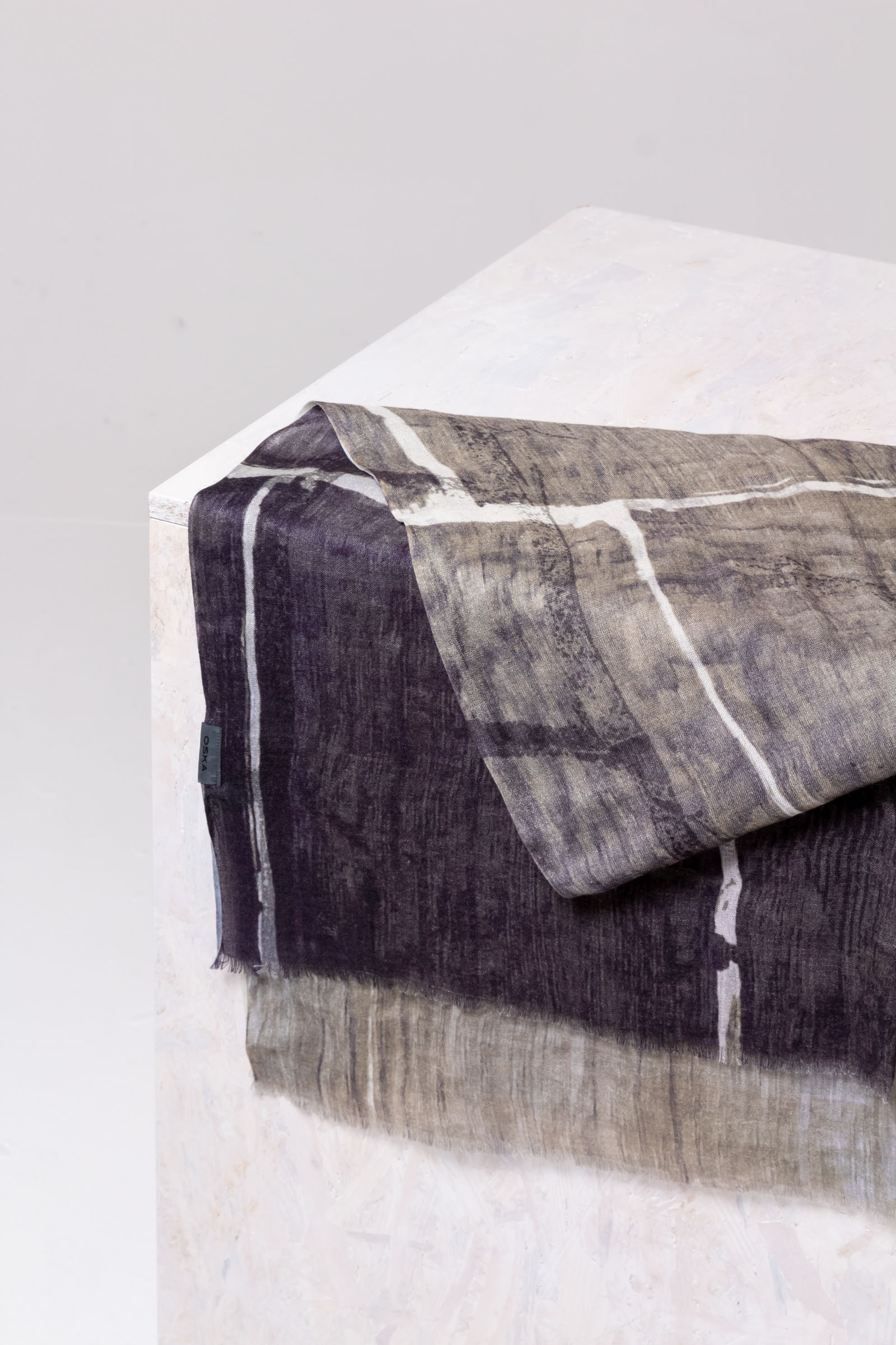 OSKA - Schal 318 / Viskose-Wolle Mix