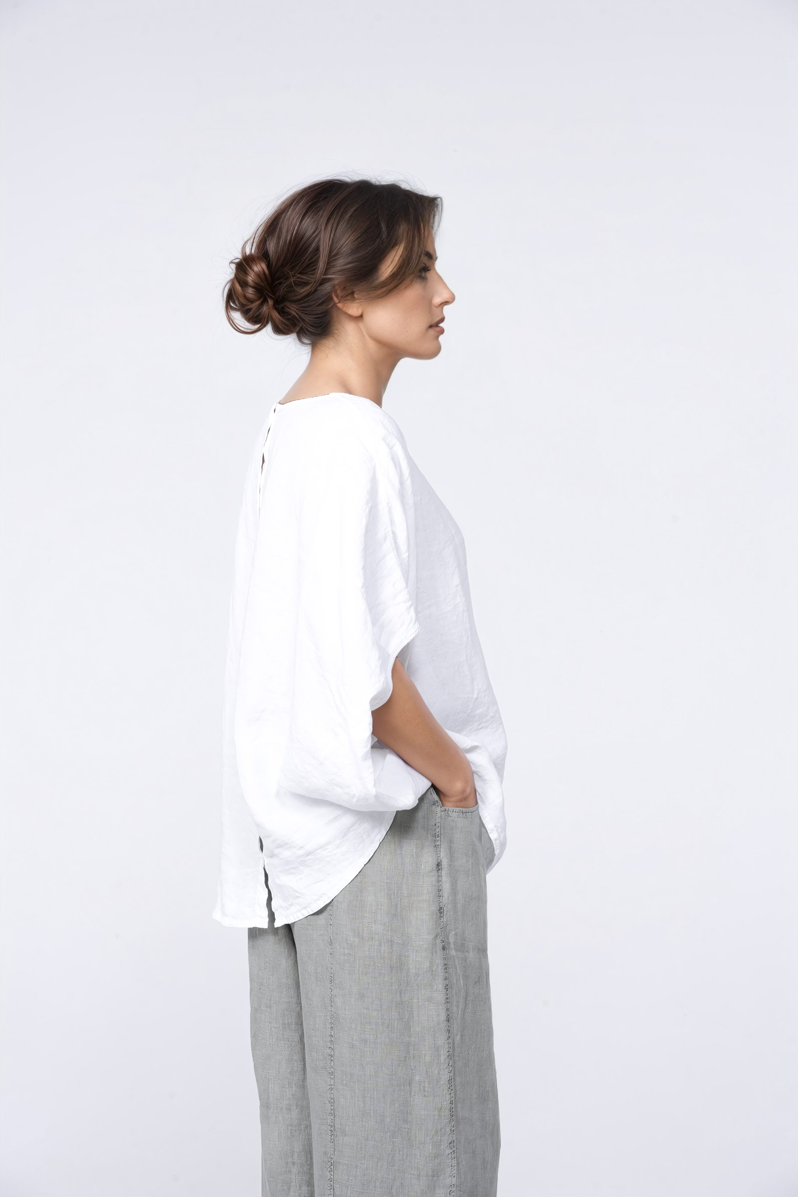 OSKA UK - Top 401 / Pure Linen